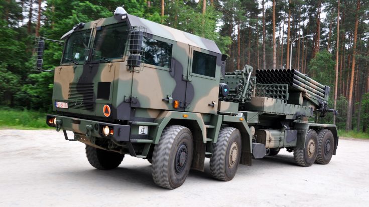 Rocket Launcher LANGUSTA II – prototype; modernization of BM-21, RM-70 ...